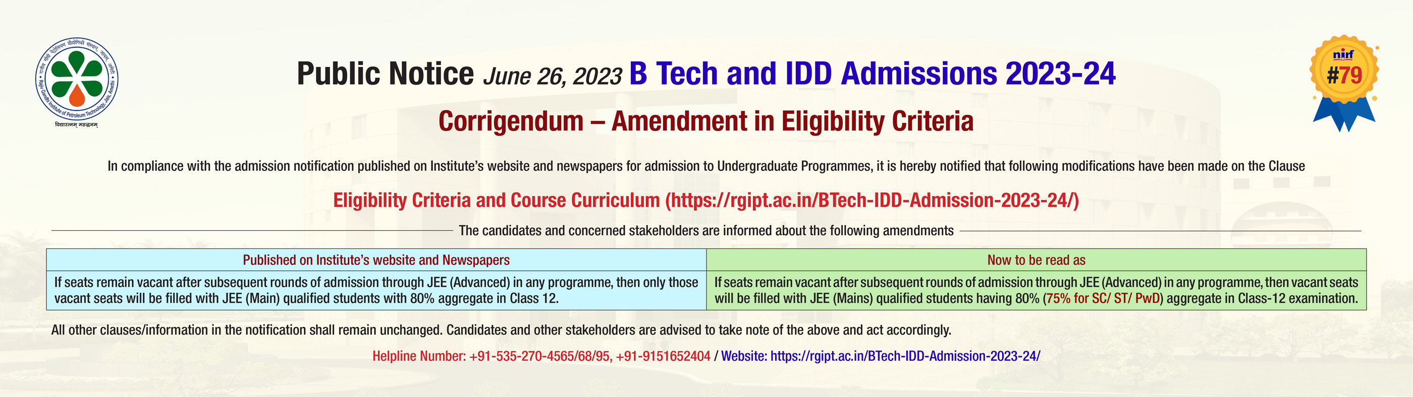 Official Website of Rajiv Gandhi Institute of Petroleum Technology ...