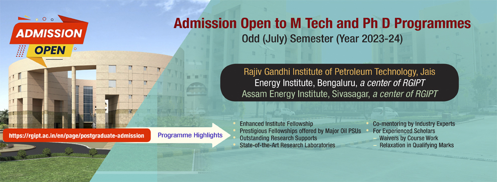 Rajiv Gandhi Institute of Petroleum Technology - Embracing a New Vision ...